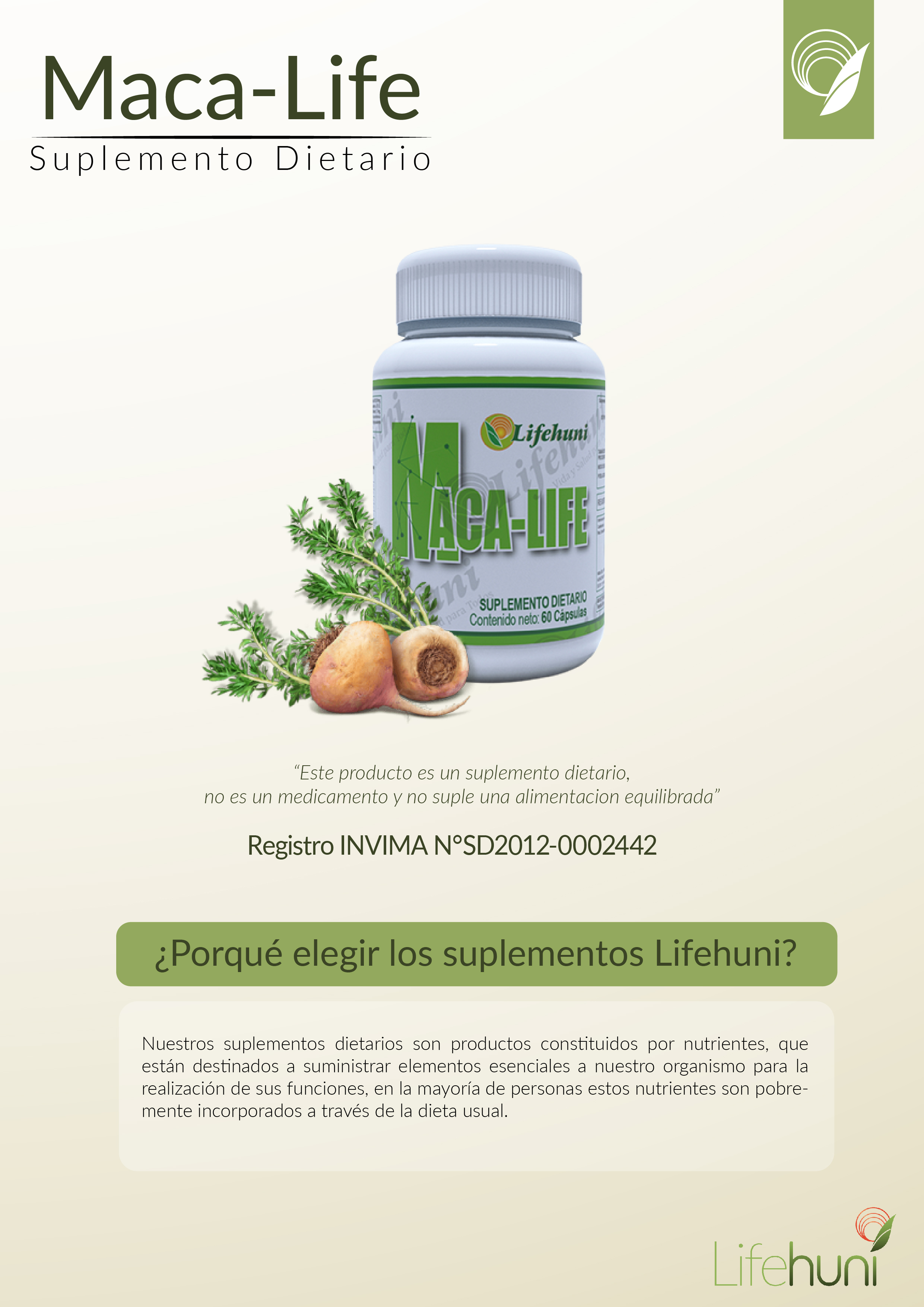 MACA-LIFE 60 CAP - Lifehuni CO